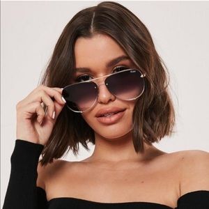 Quay Australia | Accessories | Nwt High Key Rimless High Key Black Fade ...